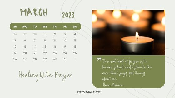 Healing With Prayer in March - Everyday Gyaan